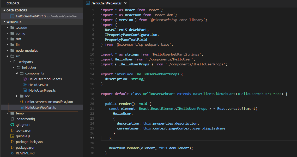 SharePoint Framework React WebPart