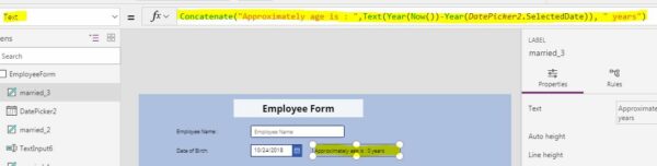 Conditional Visibility in PowerApps