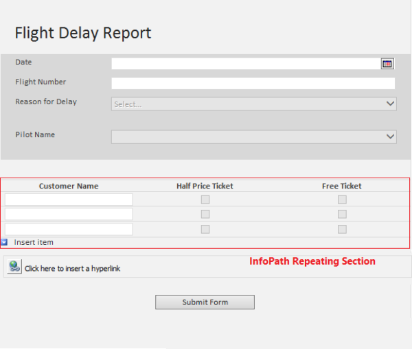 How to Create a Repeating Section in PowerApps?