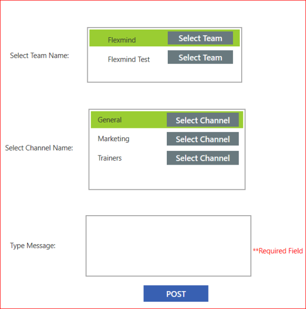 Post Message to Microsoft Teams through PowerApps - Enhancement