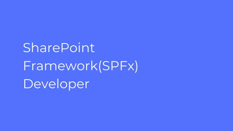 SharePoint Framework Developer Training Course