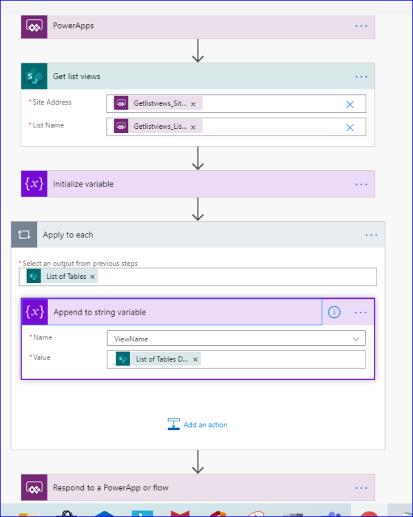 Get Custom Lists & respective Views using PowerApps Canvas App