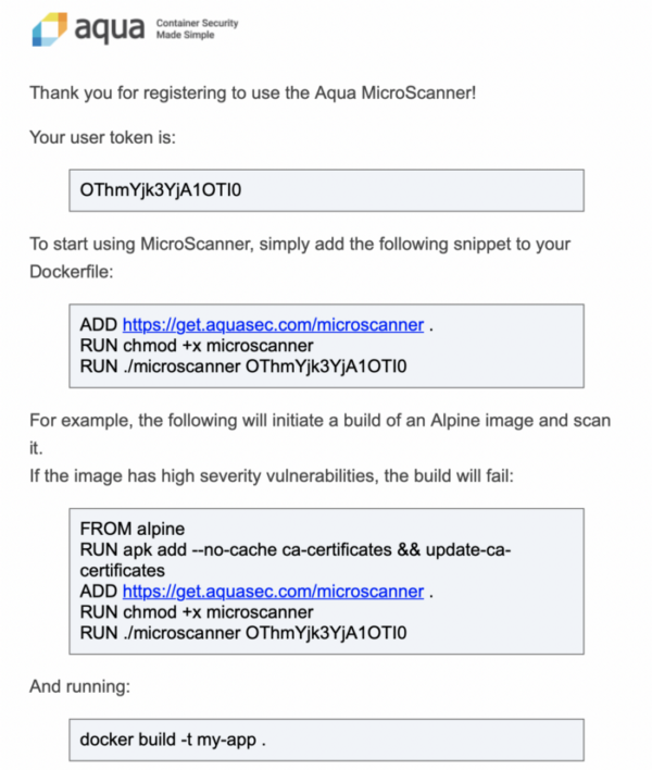 Container Security Tool - Aqua