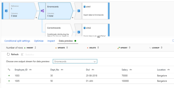How to Handle Error Records in Azure Data Factory?